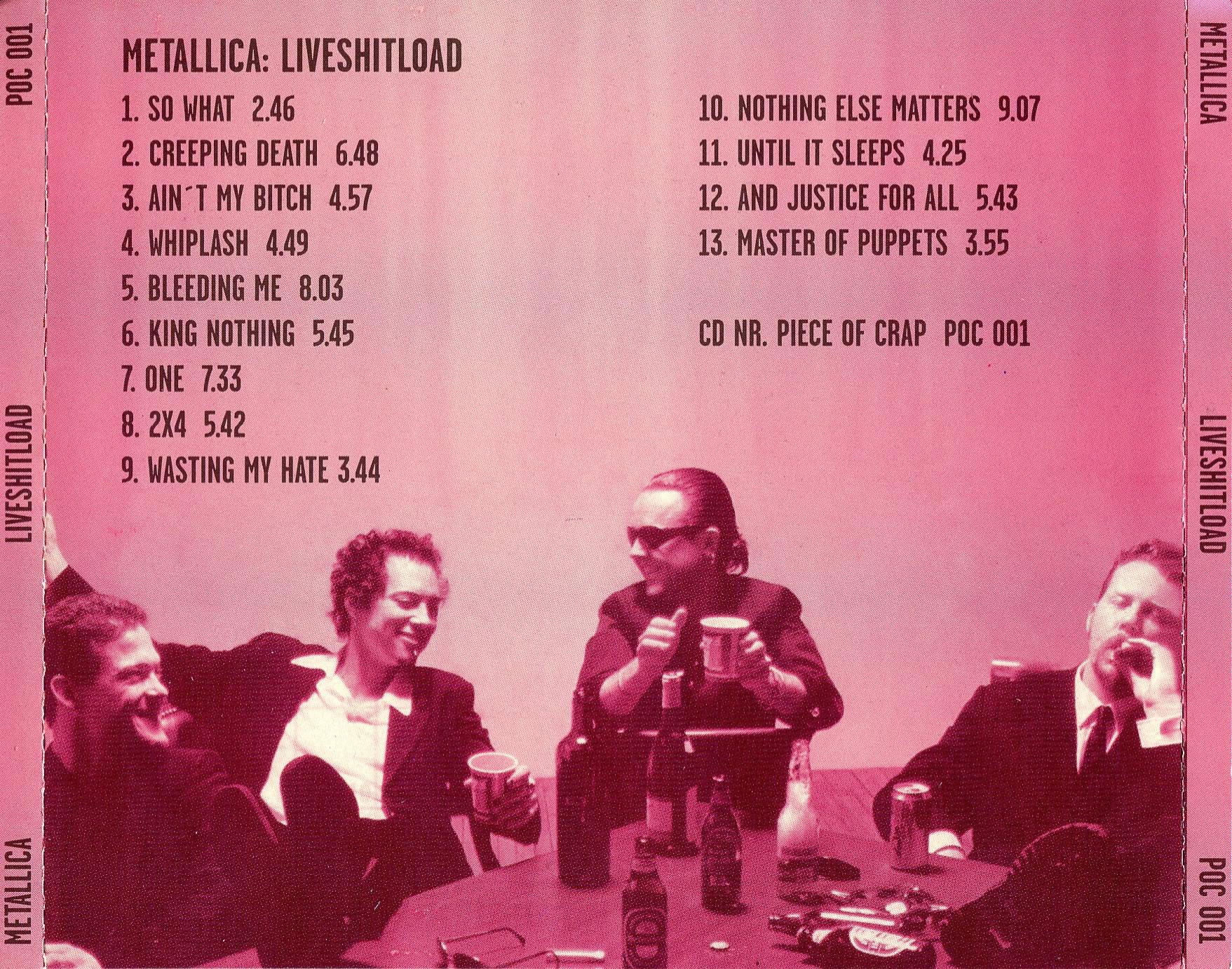 Metallica LiveShitLoad : Back | CD Covers | Cover Century | Over 1.000. ...